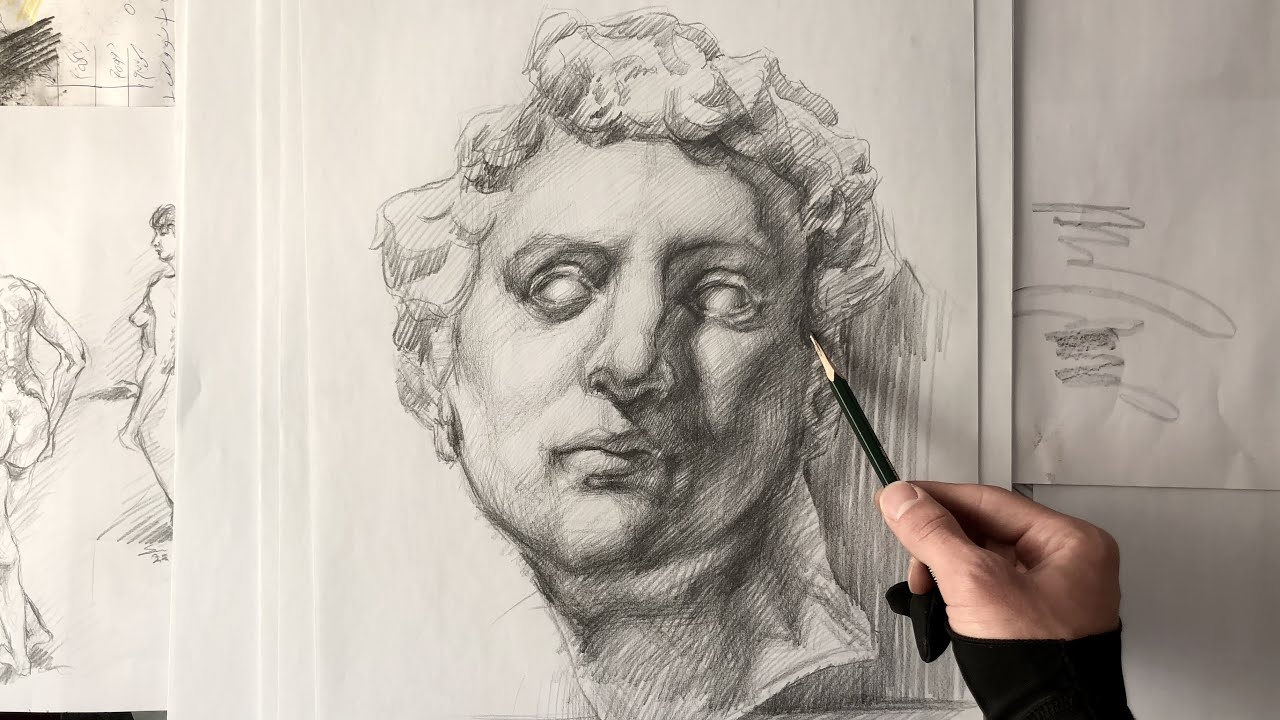 Plaster Cast Drawing Tutorial.. 🏻 - YouTube