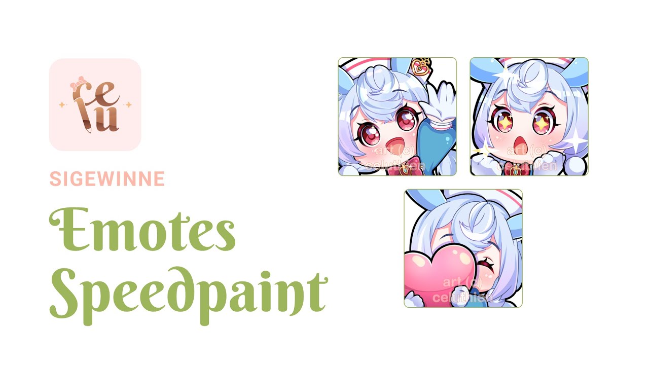 Sigewinne Emotes Clip Studio Paint Speedpaint Timelapse - YouTube