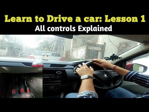 How to drive a car for beginners | Lession-1 car controls | Learn how ...