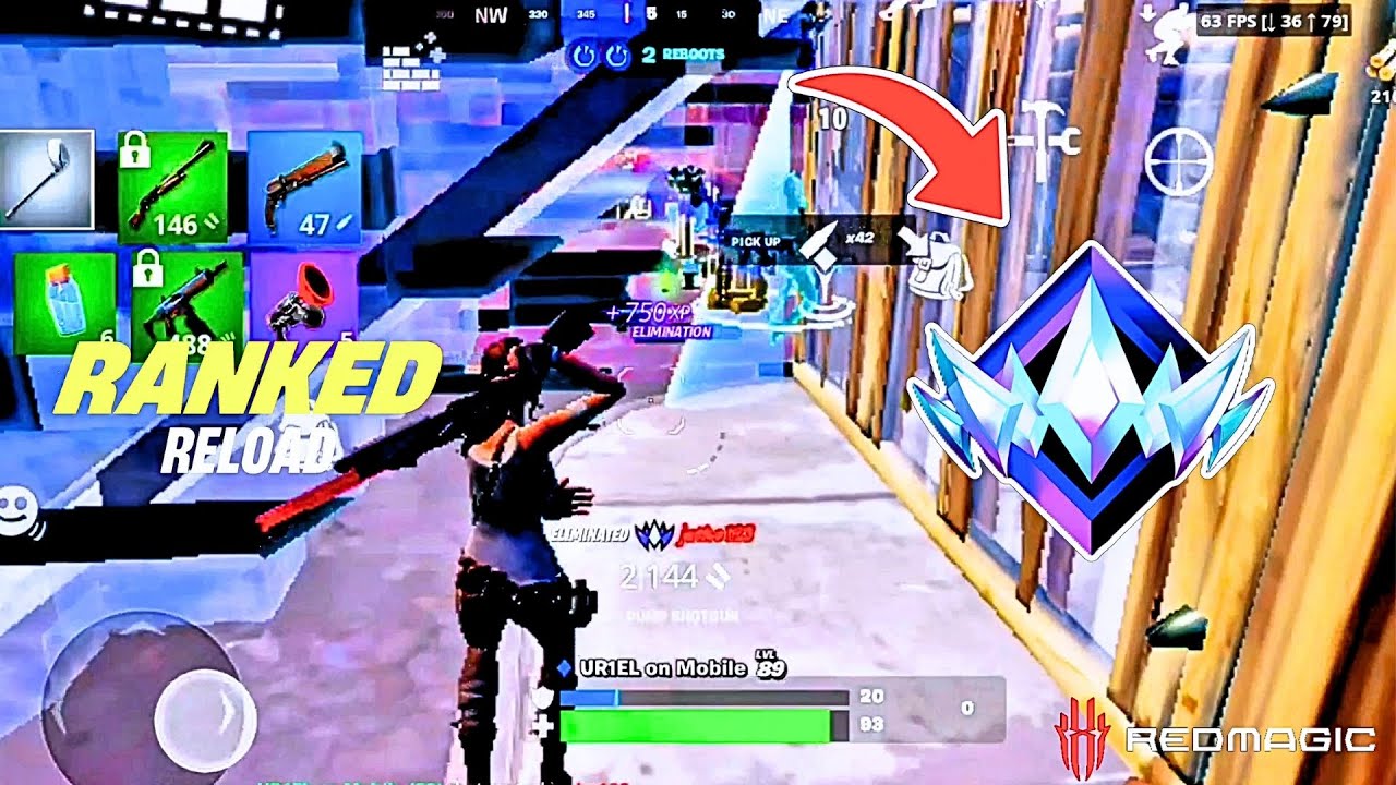 UNREAL Reload Ranked Gameplay... (Fortnite Mobile) - YouTube