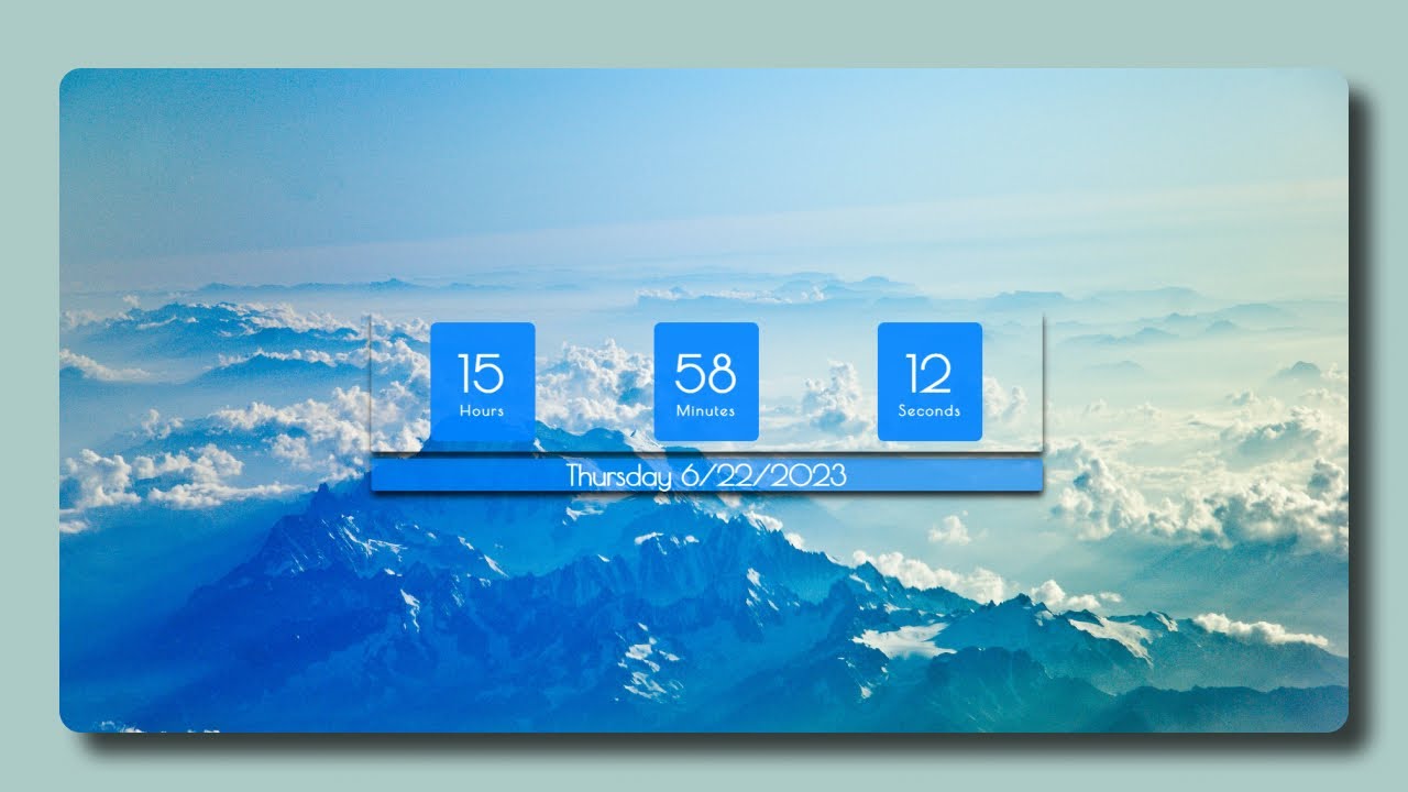 Building A Stylish Clock With Html Css And Javascript Youtube 5316