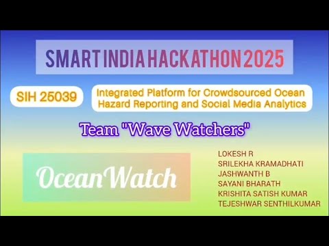 OceanWatch - A society based platform for reporting Ocean Hazards ...