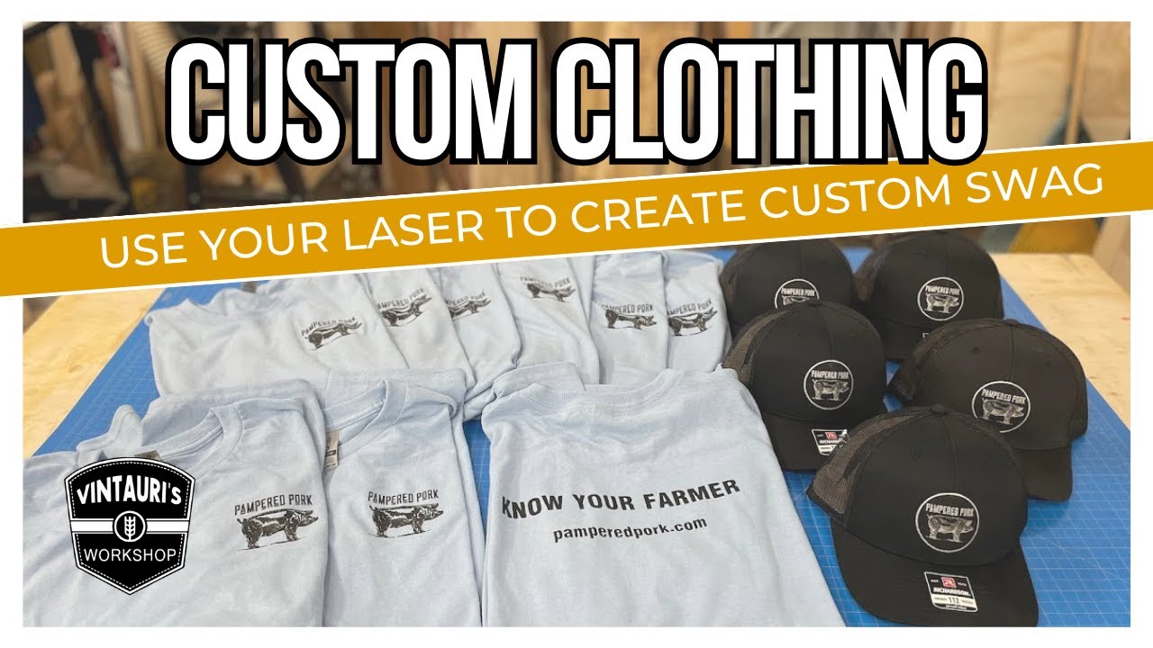 Custom Clothing with your laser and the xTool screen printer - YouTube