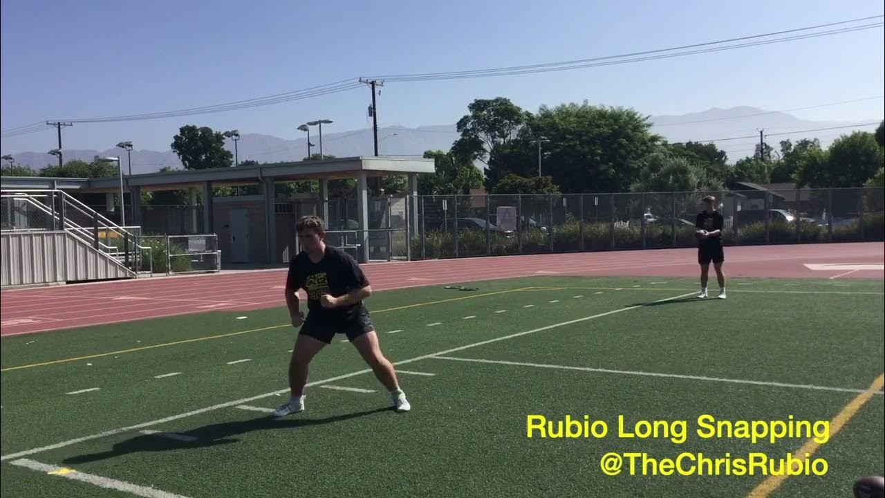 Rubio Long Snapping, Weston Sharpe, TOP 12 Camp, July 2022 - YouTube