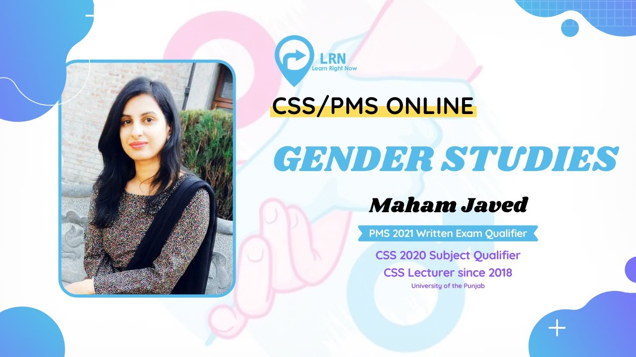 CSS Online | Gender Studies | Maham Javed | LRN - YouTube