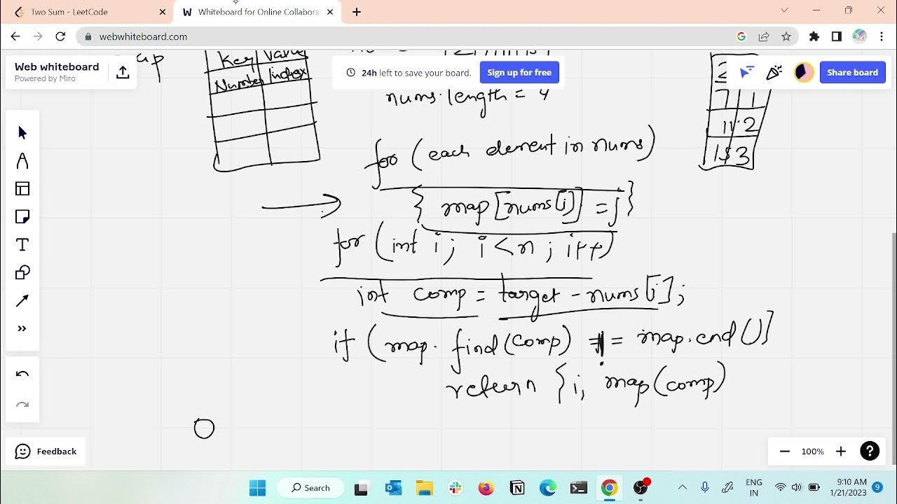 Two Sum - Leetcode Problem 1 - Interview Preparation - YouTube