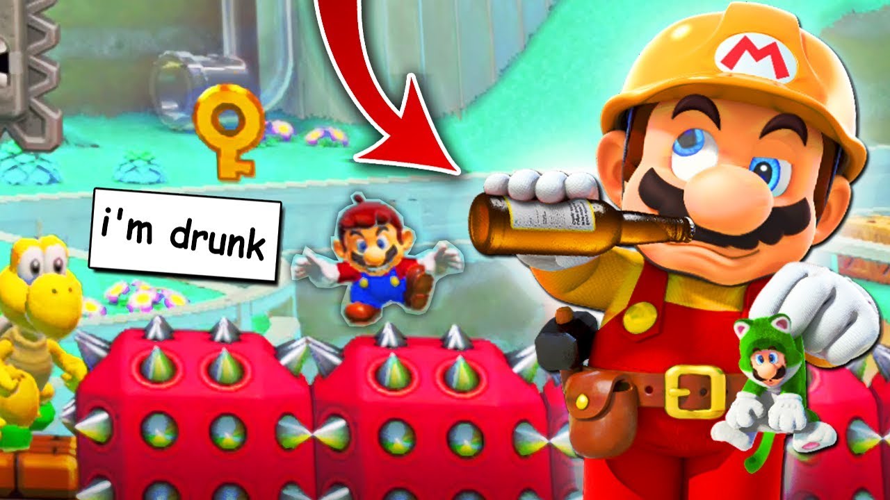 i got drunk on Super Mario Maker 2... - YouTube