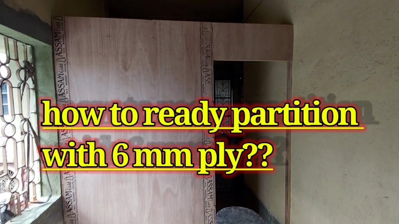 #Very easy-to ready partition wall with 6mm ply..#$% - YouTube