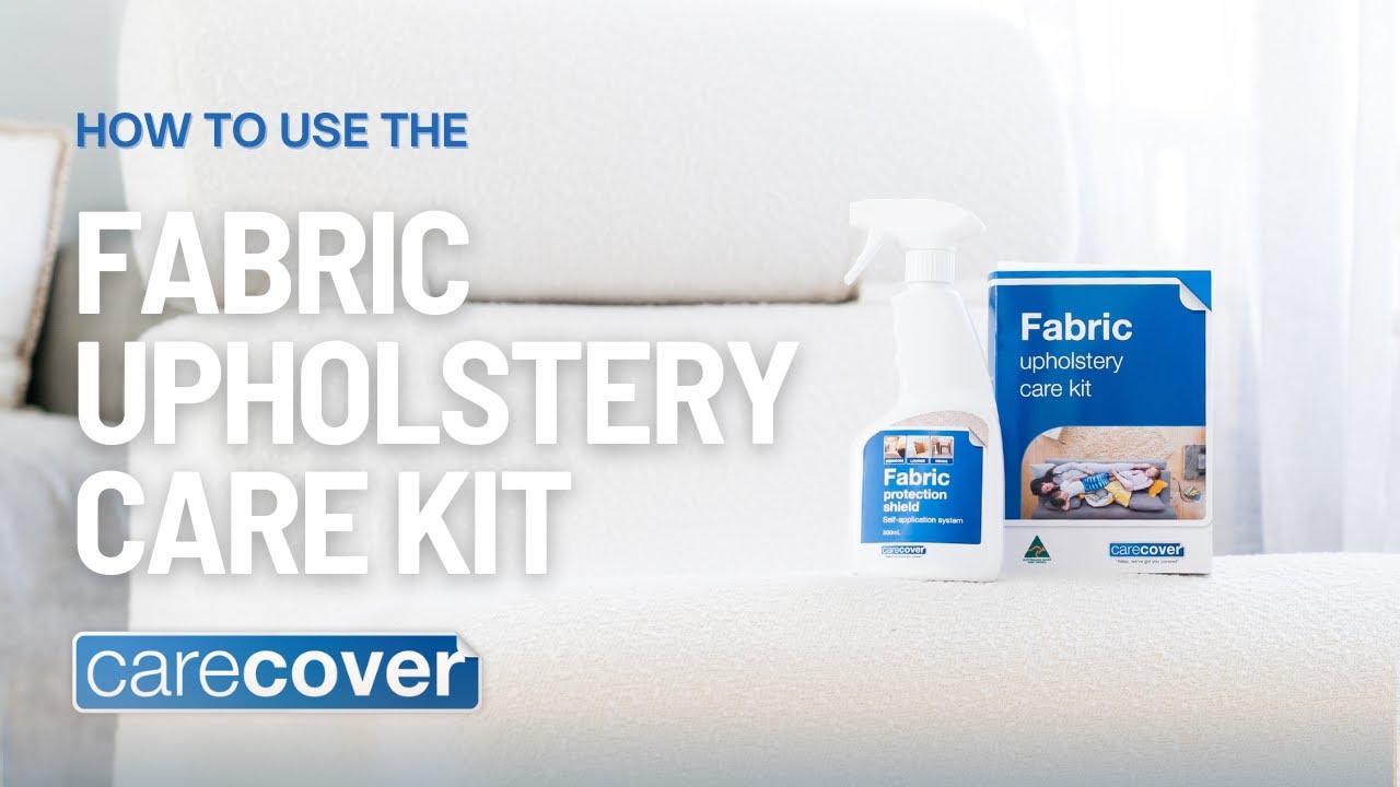 Using Your Fabric Upholstery Care Kit - YouTube