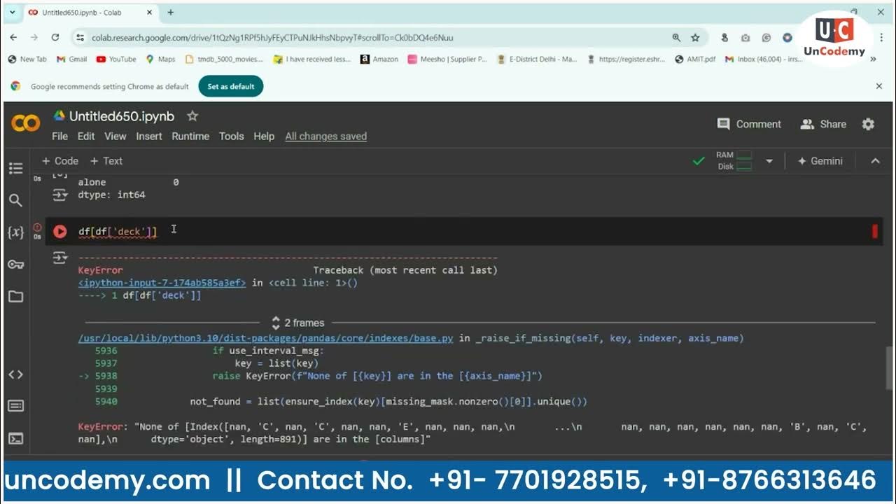 Python Project Part 1 | Data Science Course in Delhi | Uncodemy - YouTube
