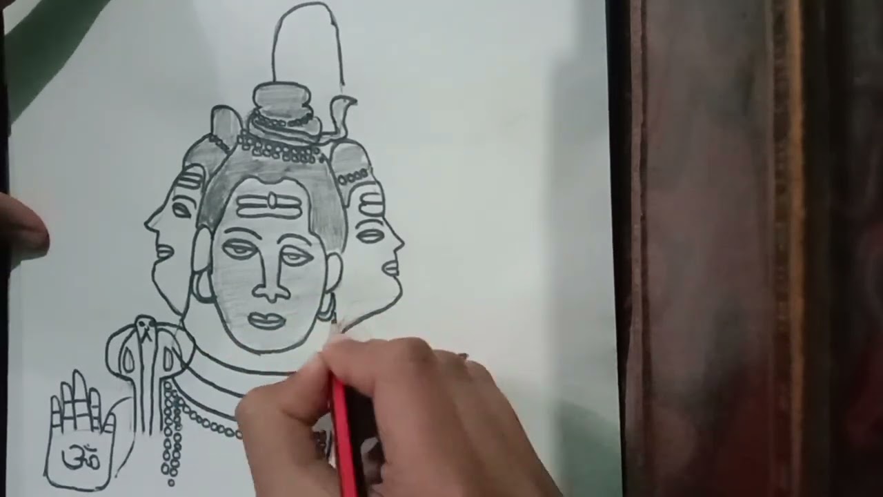 How To Make Bholanath Art • Very Easy For Beginners - YouTube