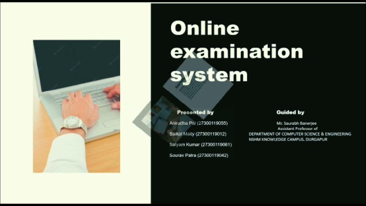 Online examination system ppt || Final year ppt presentation || online examination system ...