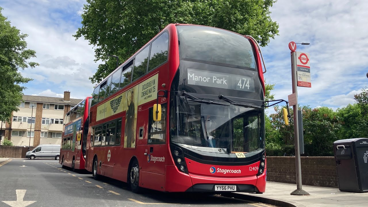 FRV. Stagecoach Route 474 Canning Town Hermit Road - Manor Park ...