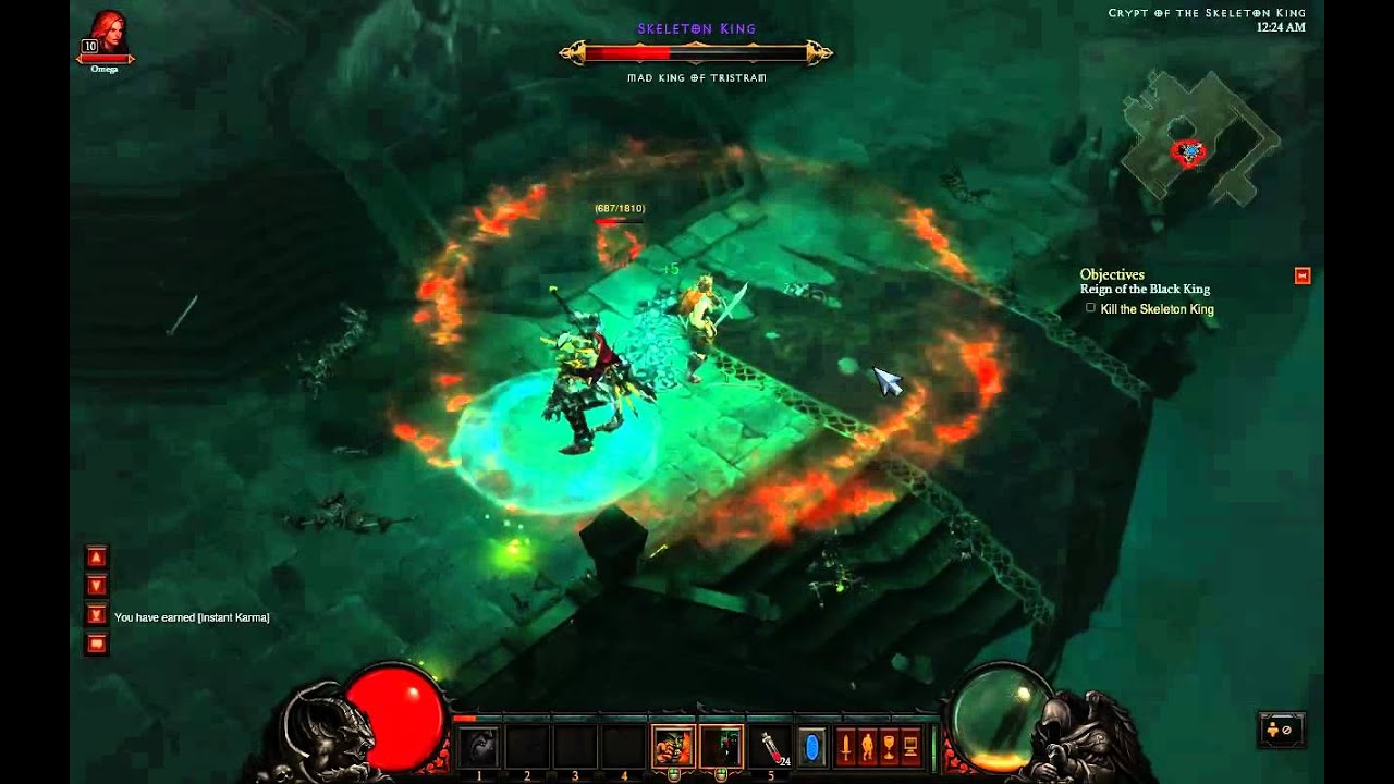 Diablo 3: Skeleton king defeating himself - YouTube