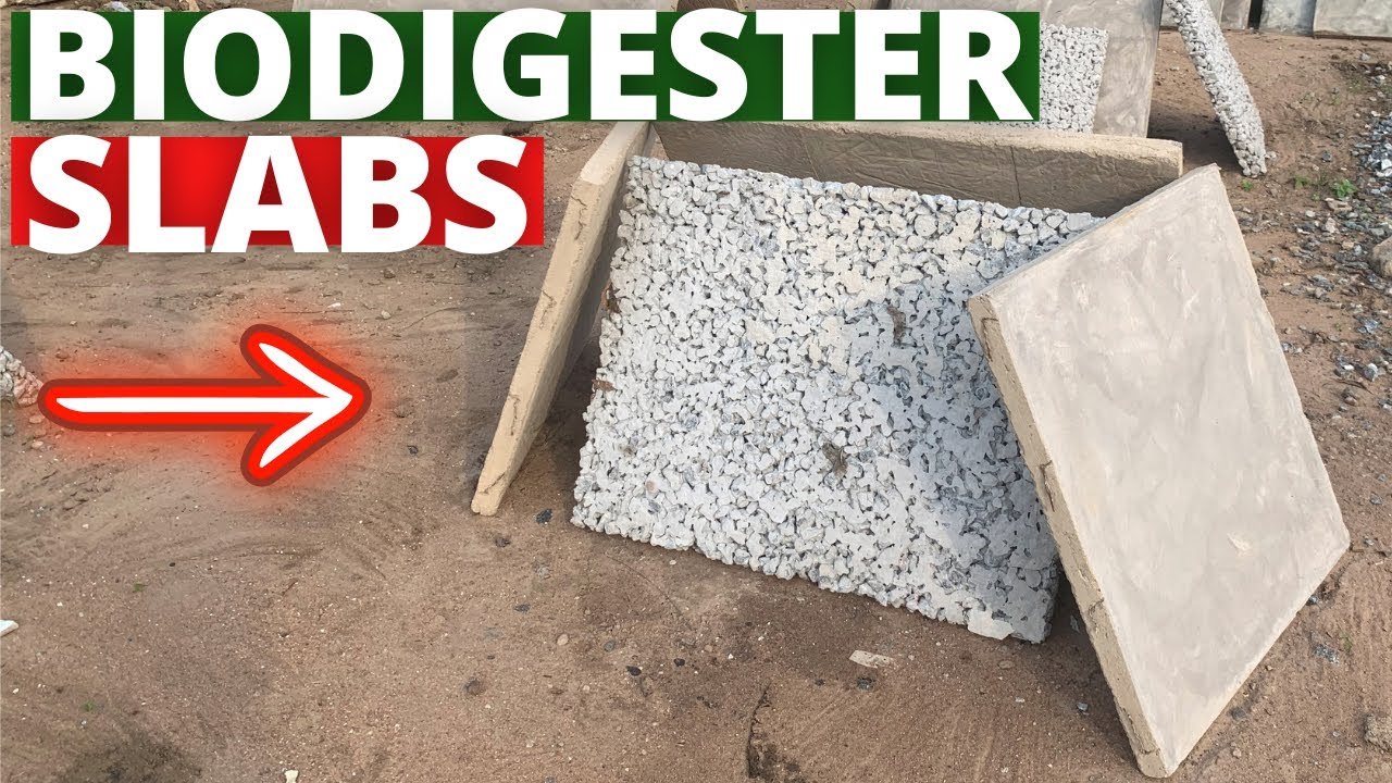 Biodigester Construction with Precast Slabs - YouTube