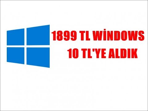 1899 ₺ Windows 10 Proyu 10 ₺Aldık - YouTube