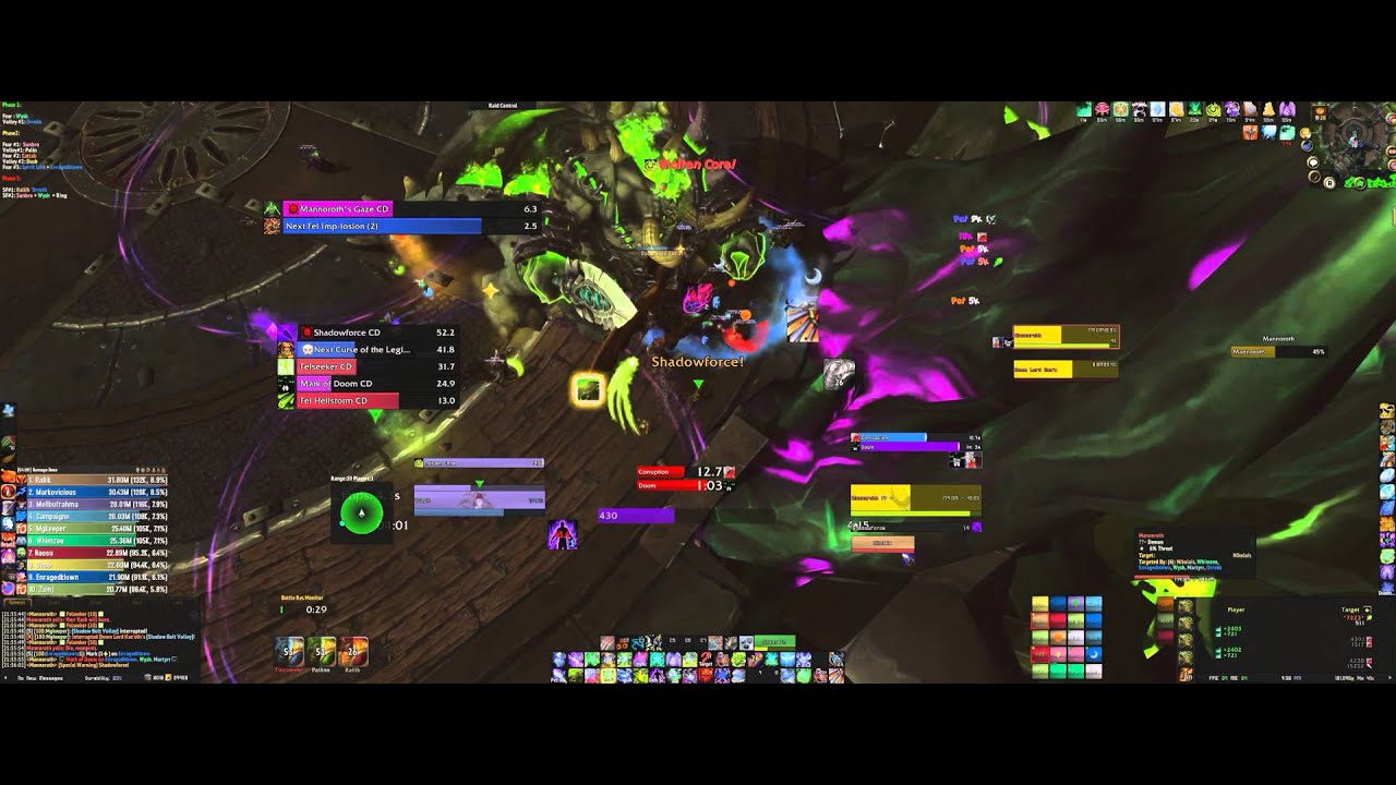 Spike Flail vs. Mannoroth Mythic HFC - Warlock PoV - YouTube