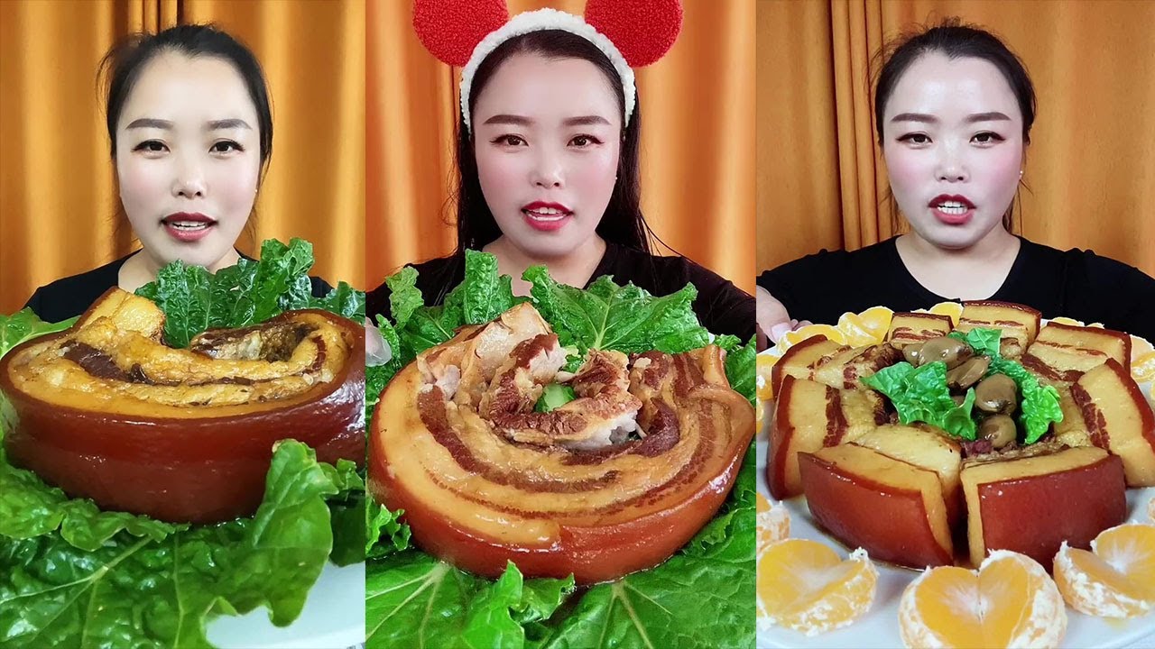 Yummy Eating show pork Fried food , MUKBANG Unique Style show - YouTube