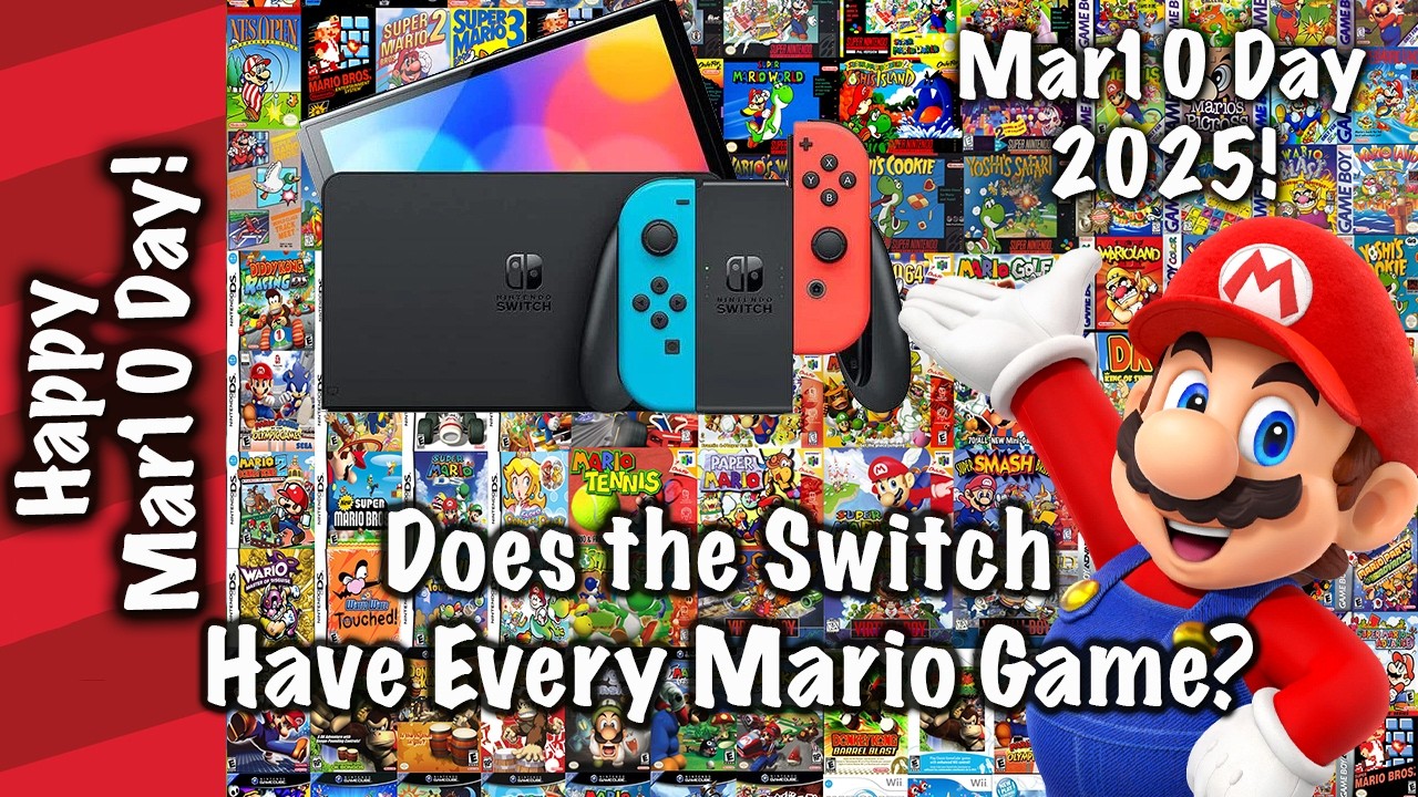 How many Mario games are on the Switch? Mar10 Day 2025! - YouTube