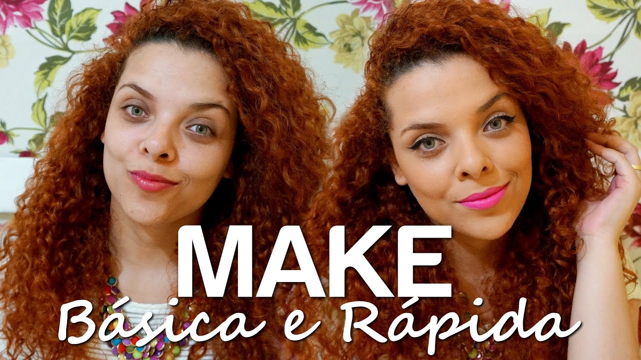 Make Básica e Rápida: Delineado e Batom! ♥ (A que uso pra gravar os vídeos) - YouTube