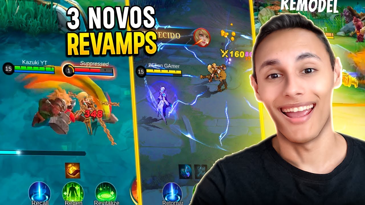 MOOTON LANÇOU 𝟯 𝗡𝗢𝗩𝗢𝗦 𝗥𝗘𝗩𝗔𝗠𝗣𝗦 NO MOBILE LEGENDS - YouTube