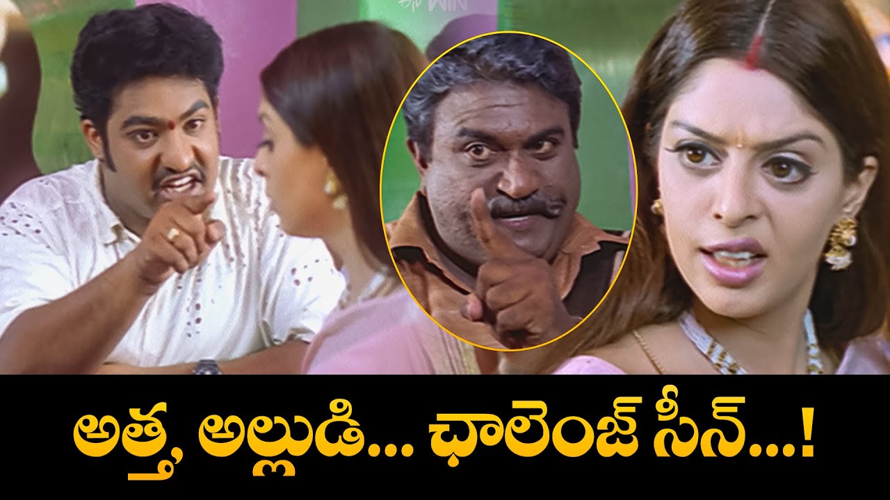 అత్త, అల్లుడి.. ఛాలెంజ్ సీన్....! | N.T.R Jr | Nagma | Arthi Agarwal ...