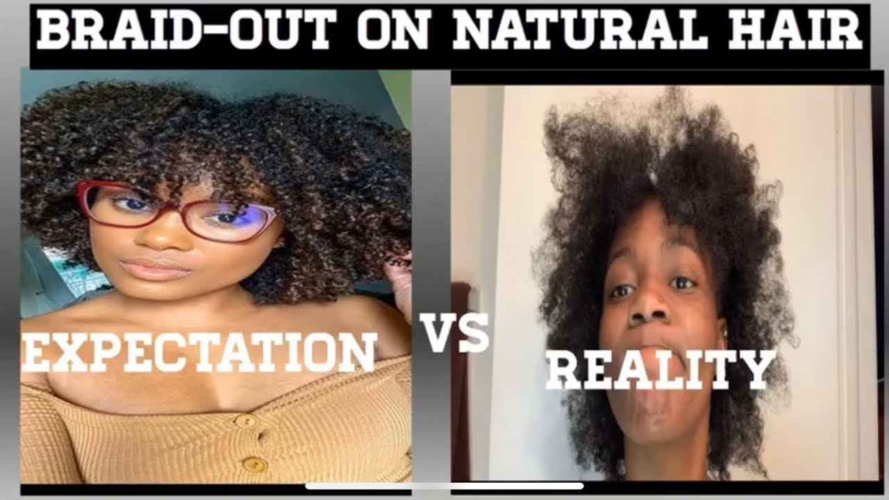I tried to do a braid-out hairstyle on my natural hair(FAIL‼️) - YouTube