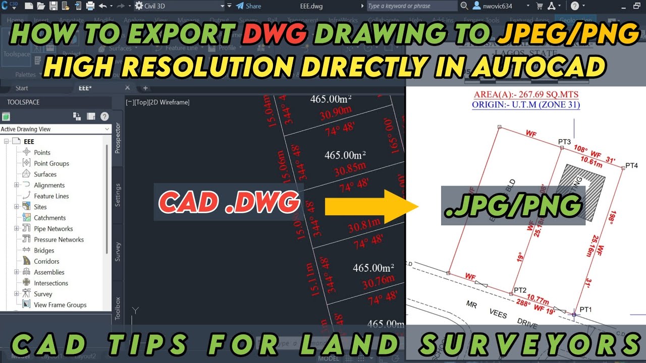 Export DWG drawing to High Resolution JPEG/PNG format directly in ...