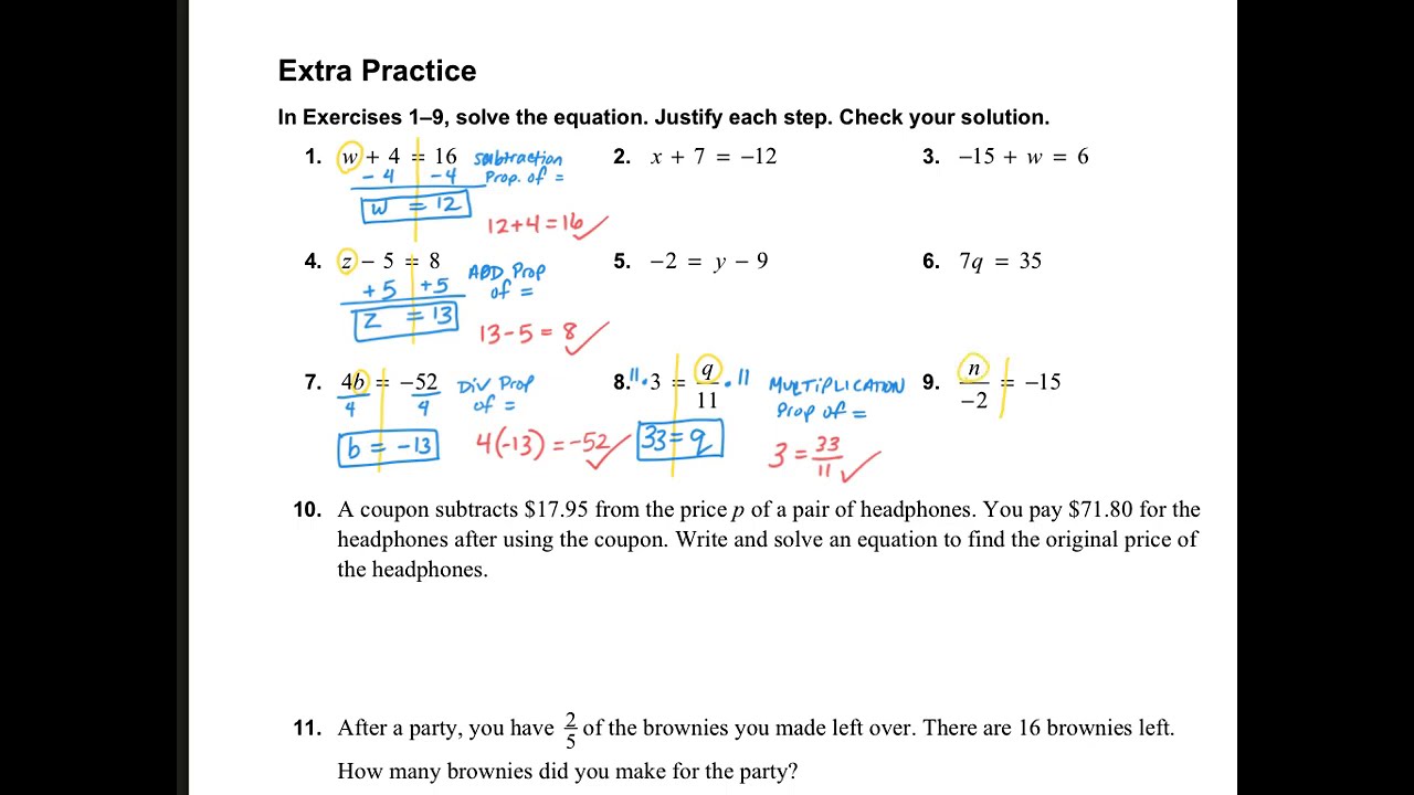 Algebra 1, Chapter 1, Section 1 - YouTube
