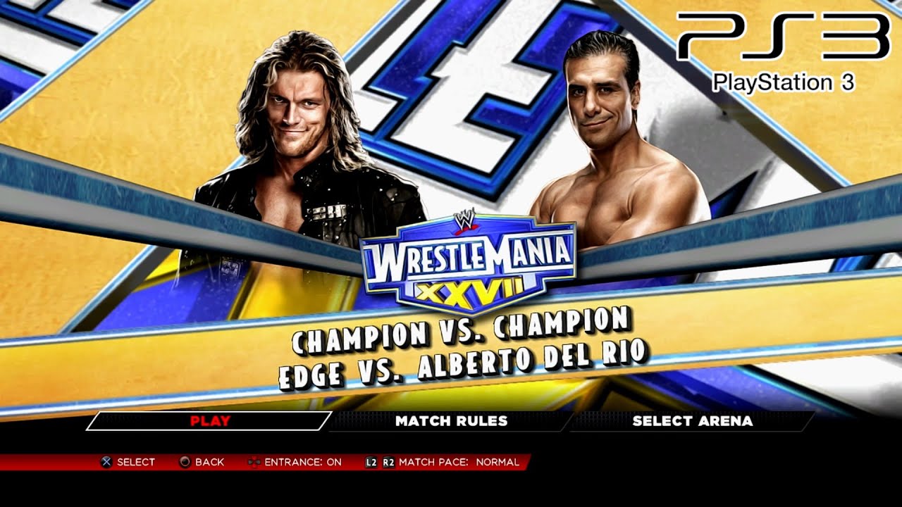 WWE 2K14 PS3 - Edge VS Alberto Del Rio [2K][mClassic] - YouTube