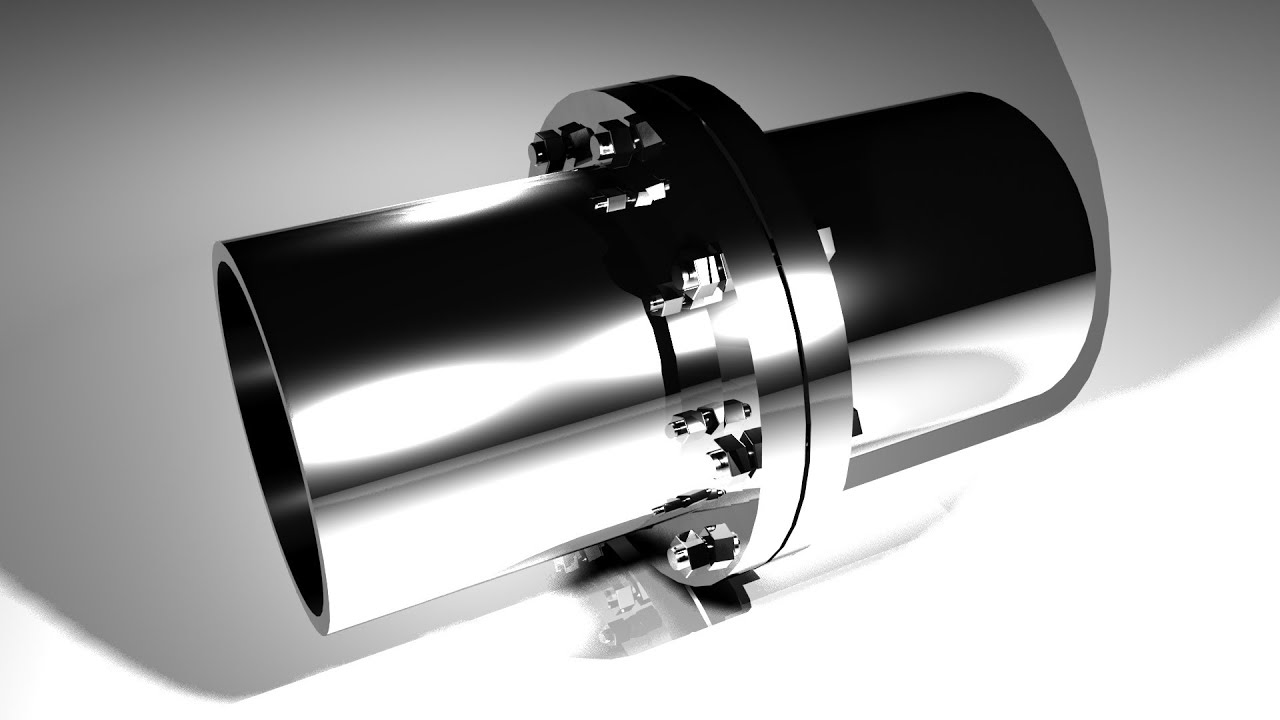 Maya 2014 tutorial : How to model a bolted pipe flange - YouTube