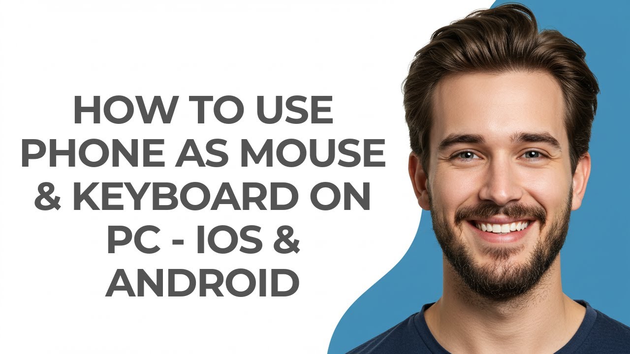How To Use Phone As Mouse & Keyboard On Pc - Ios & Android - GUIDE ...