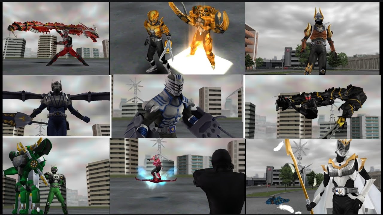 All Final Vent Kamen Rider Ryuki Series in Kamen Rider Super Climax ...