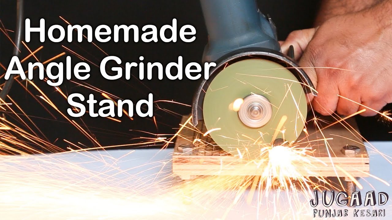 Homemade Angle Grinder Stand - YouTube