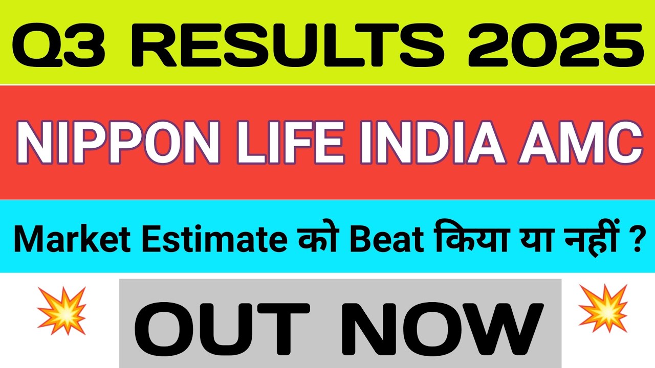 Nippon India Q3 Results 🔴 Nippon Life India Asset Management Ltd Share ...