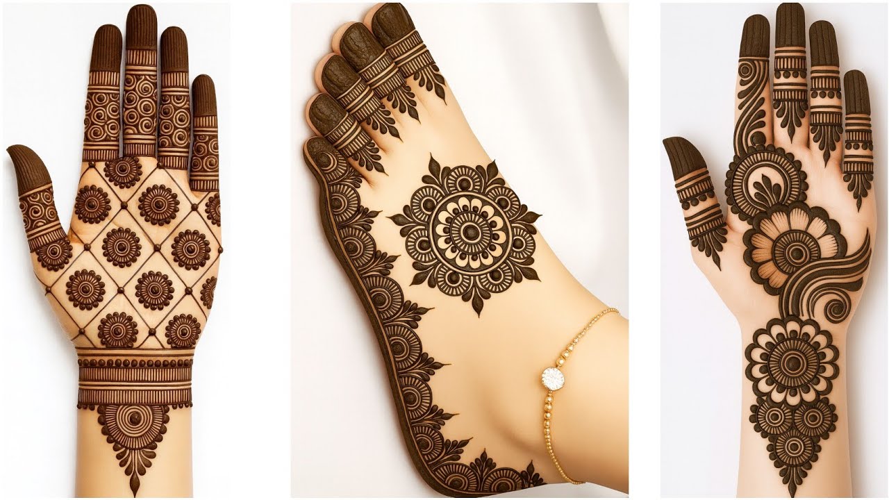 पैरों की मेंहदी | mehndi design new | leg mehndi design | pairon ki ...