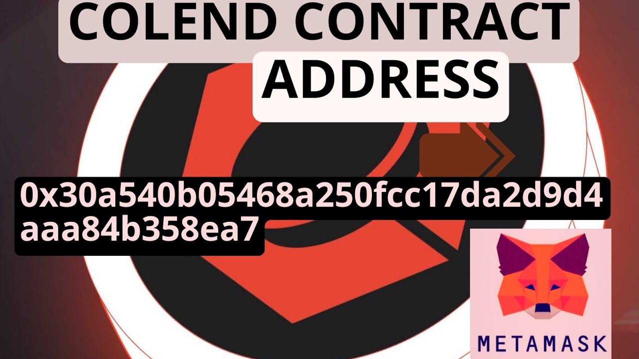 COLEND contract address // How to add colend token to youre metask ...