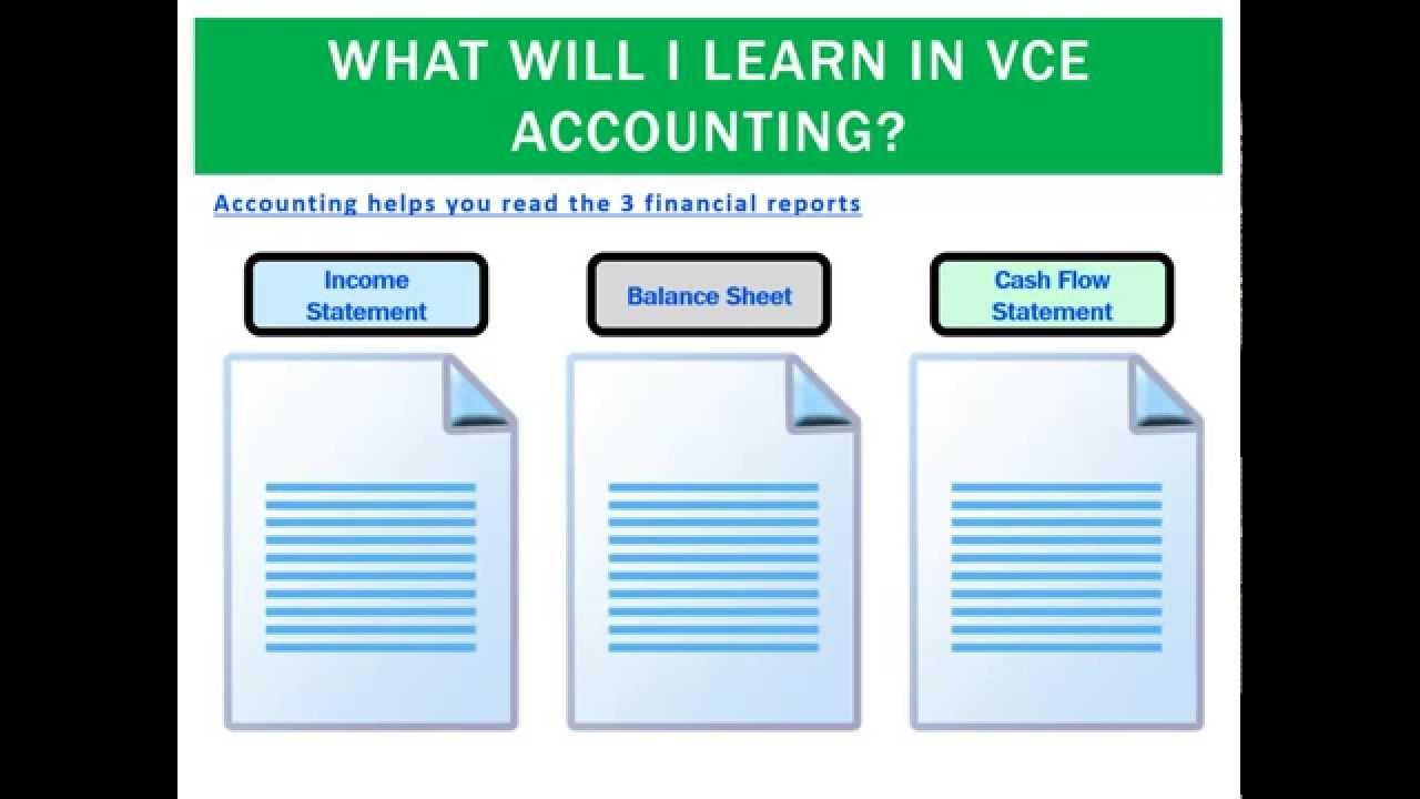Part 3 What will I learn in VCE Accounting - YouTube