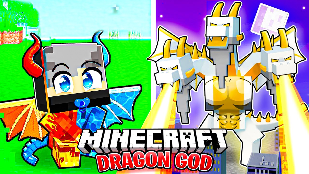 Becoming the MASTER DRAGON GOD in Minecraft! - YouTube