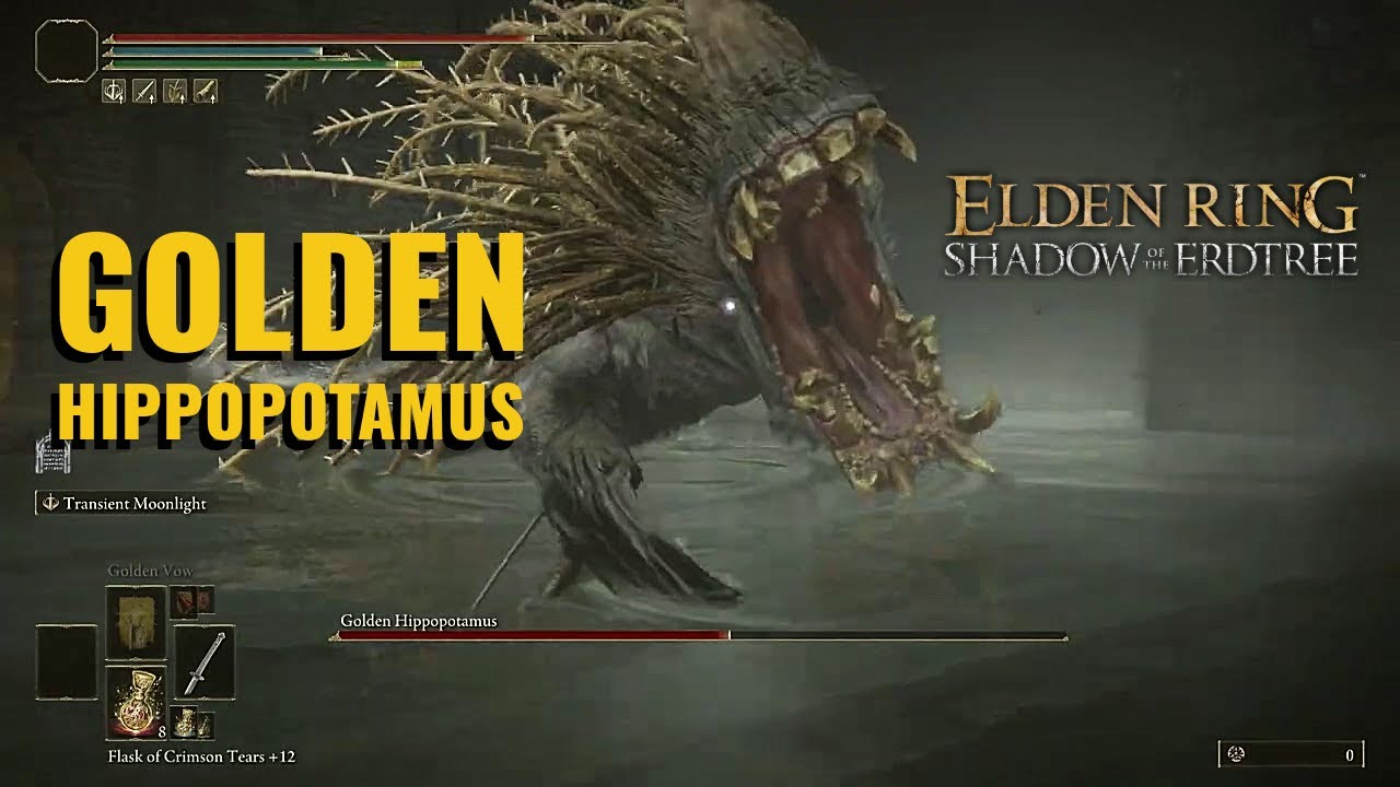 Golden Hippo why so tuff ?? Its only the 2nd Boss | Elden ring Shadow ...