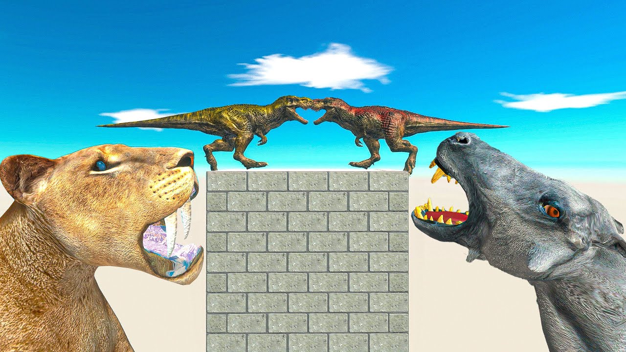 Battle Cage PREHISTORIC ANIMALS Animal Revolt Battle Simulator - YouTube