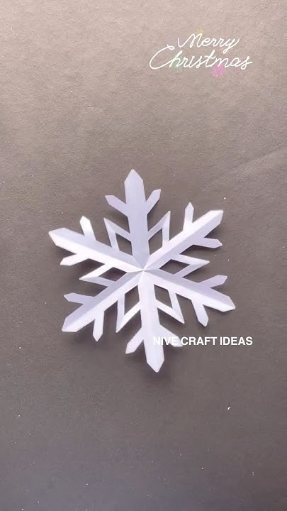 DIY 3D Paper Snowflake | christmas crafts | how to make 3D snowflake ...