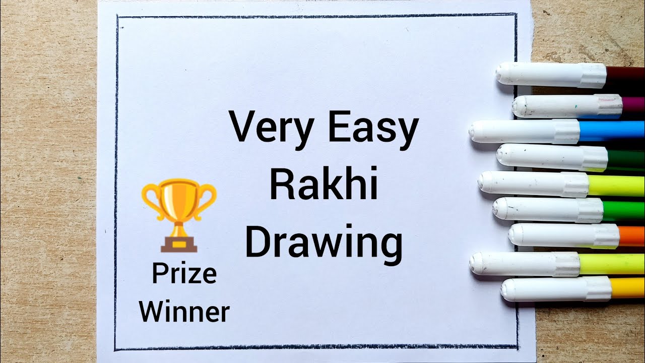Rakhi Drawing Easy || Rakhi Drawing Easy and Beautiful || Raksha ...