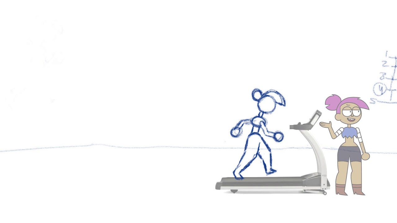 Walk Cycle on a Treadmill Animation - YouTube