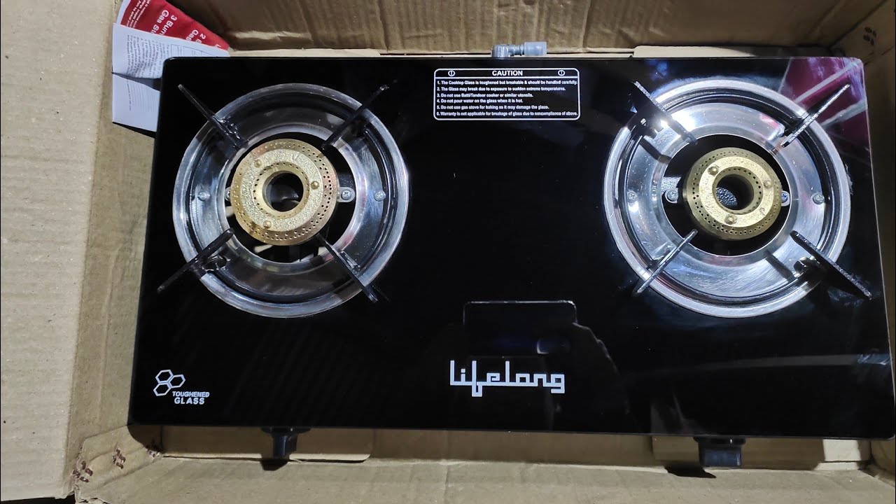 Automatic ignition double LPG gas stove unboxing video - YouTube