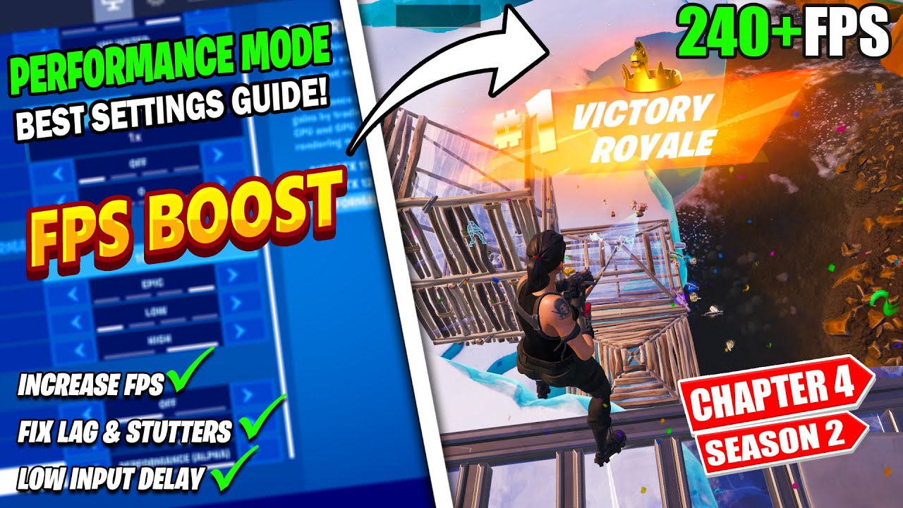 The BEST Settings In Fortnite! - Performance Mode & FPS Boost Guide ...