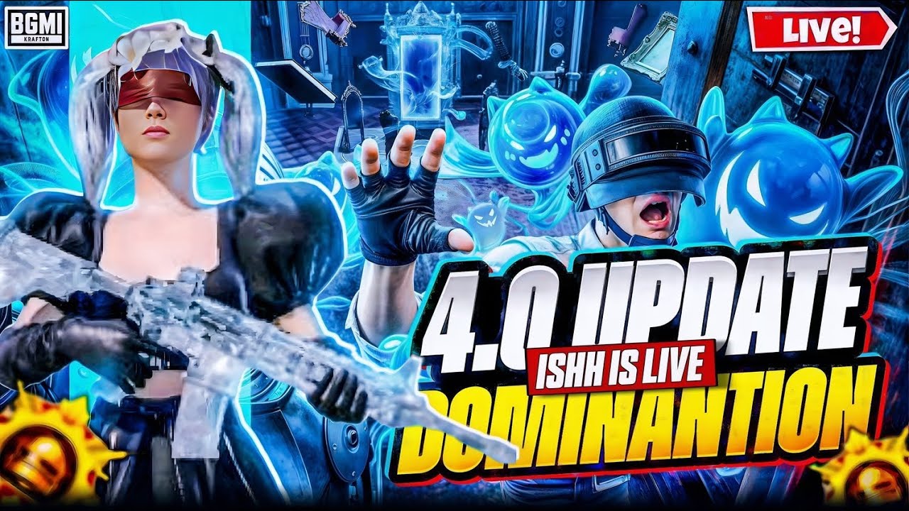 ISHH IS LIVE💕💕 | BGMI🥰 | NEW UPDATE 4.0 FULL RUSH GAMEPLAY 🔥 - YouTube