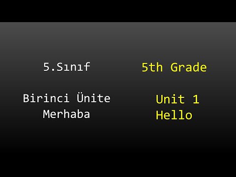 5. Sınıf 1. Ünite Hello