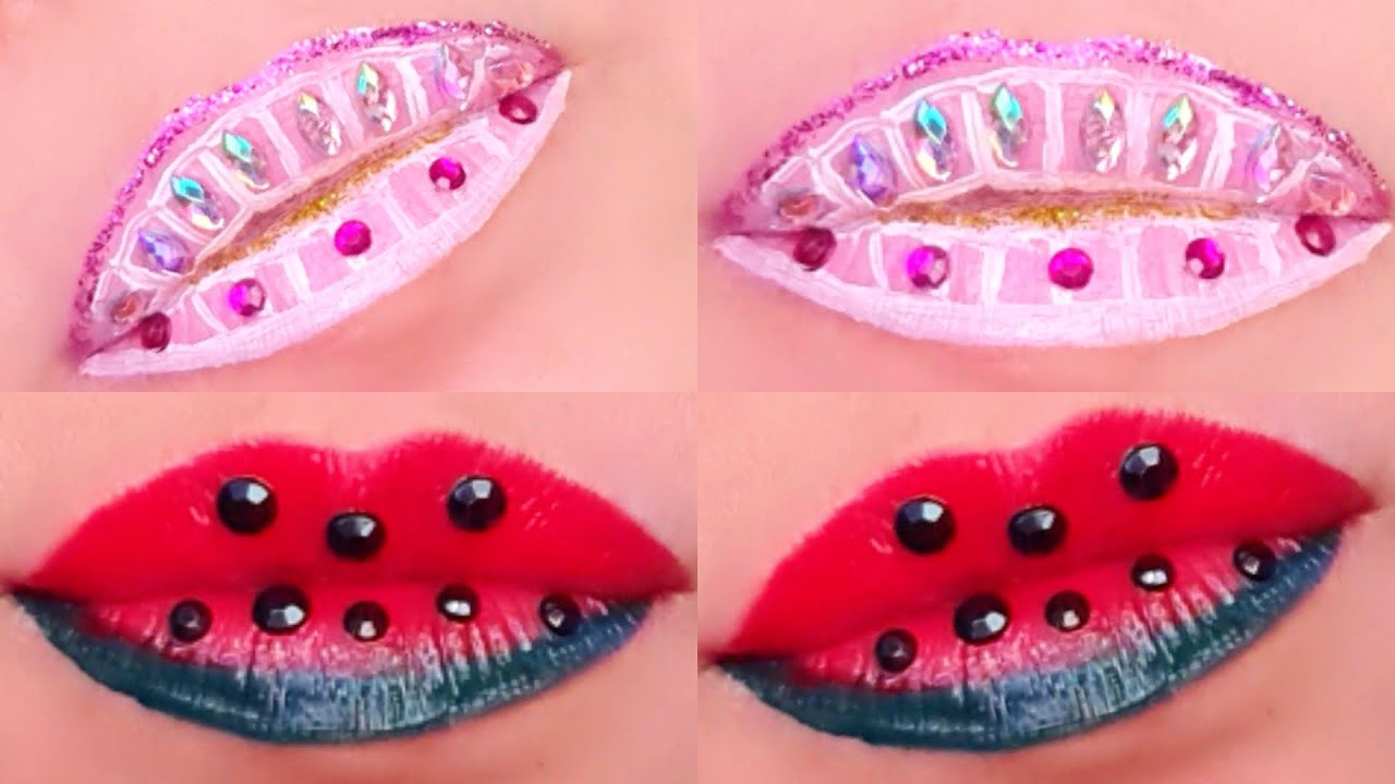 Creative Lip Makeup Ideas Tutorial Compilation - YouTube