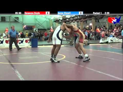 Donovan Doyle vs. Isaac Florell at 2013 FILA Cadet Nationals - FS - YouTube